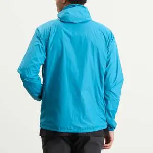 MONTBELL Wind Blast Hooded Jacket - Turquoise