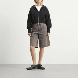 DIME Cropped Zip Hoodie