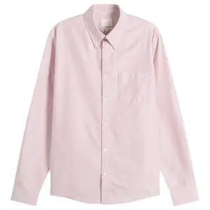 A.p.c. Button Down Stripe Shirt - Red