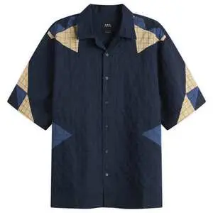 A.p.c. Patchwork Shirt Jacket - Indigo
