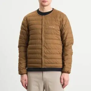 MONTBELL Superior Down Round Neck Jacket - Tan