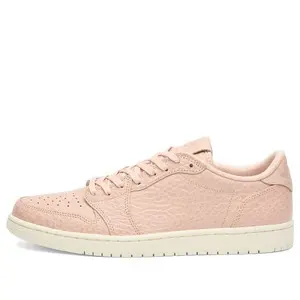 JORDAN 1 Retro Low 'no Swoosh' Sneaker - Orange/sail