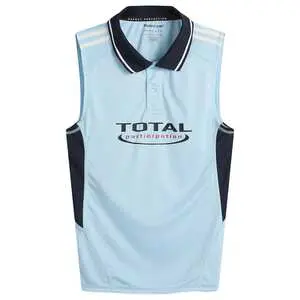 Martine Rose Shrunken Stretch Football Vest - Blue