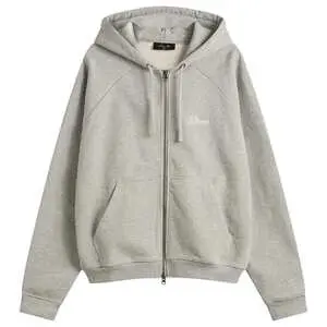DIME Classic Logo Zip Hoodie - Heather Gray