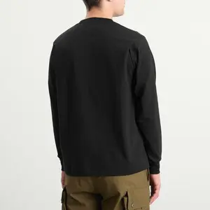 BEAMS Long Sleeve Pocket T-shirt - Black