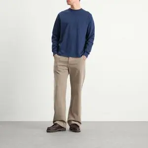 BEAMS Long Sleeve Pocket T-shirt - Navy