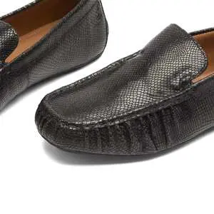 VAGABOND SHOEMAKERS Mika Embossed Leather Boat Shoe