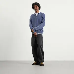 BOUND Acid Wash Half Zip Pullover