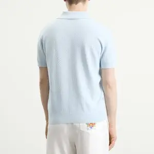 Casablanca Pointelle Monogram Polo