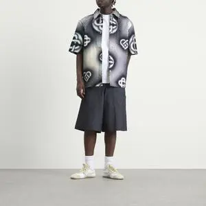 Casablanca Pearlescent Monogram Denim Shirt - Blue