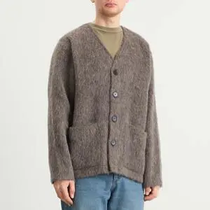 Our Legacy Hairy Wool V-neck Cardigan