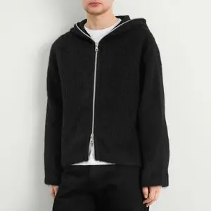 Our Legacy Hairy Wool Full Zip Hooded Jacket