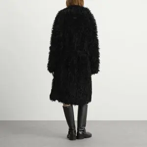 Acne Studios Oflama Long Messy Faux Fur Coat