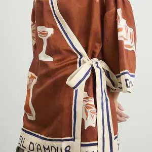 ALEMAIS Soleil D'amour Wrap Mini Dress