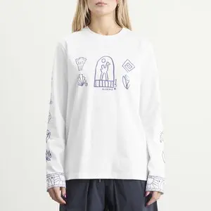 ALEMAIS Leela Printed Organic Cotton Long Sleeve Top