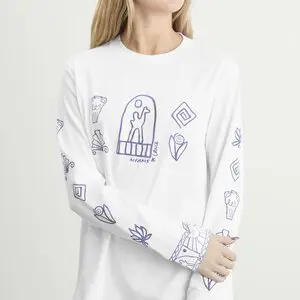 ALEMAIS Leela Printed Organic Cotton Long Sleeve Top
