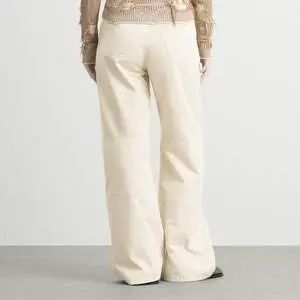MAISON MARGIELA Pleat Front Wide Leg Trousers