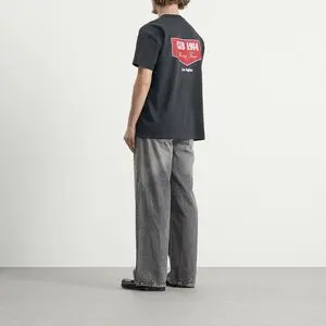 CLUB 1984 Racing T-shirt - Washed Grey