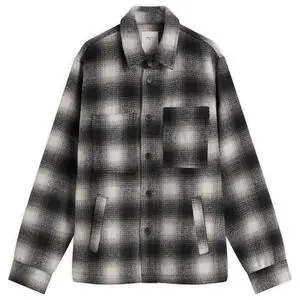 PERCIVAL Check Overshirt - Grey