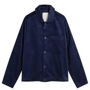 PERCIVAL Cord Overshirt - Navy