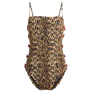 Damson Madder Shirred Swimsuits