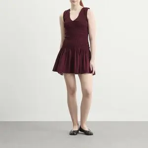 Faithfull The Brand Palomar Mini Dress - Mulberry