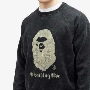 A BATHING APE Overdye Crew Neck Sweatshirt