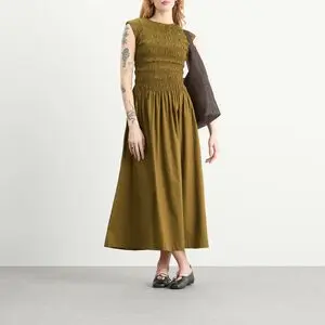 Faithfull The Brand Ale Maxi Dress - Olive