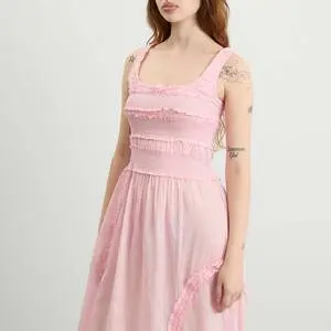 DAMSON MADDER Cynthia Sheer Midi Dress