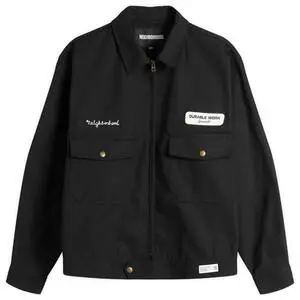 NEIGHBORHOOD Zip Work Jacket In | Size: | Cotton/polyester | End Clothing - Black