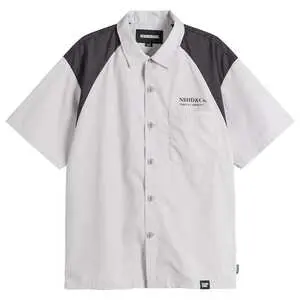 NEIGHBORHOOD Classic 2-tone Shorts Sleeve Work Shirt 2 In | Size: | Cotton/polyester | End Clothing - Gray