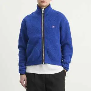 DRAKE'S Boucle Wool Zip Fleece Jacket