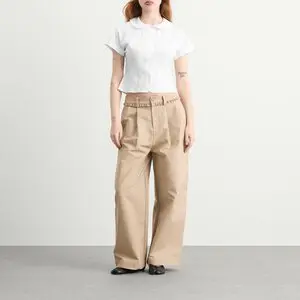 MY MUM MADE IT Curved Collar Cap Sleeve Shirt