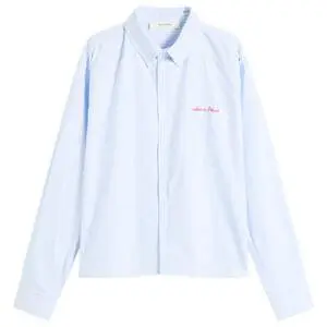 ABOUT:BLANK Oxford Script Shirt - Blue/white
