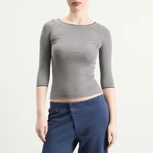 FRUITY BOOTY Second Skins 3/4 Length Top - Slate
