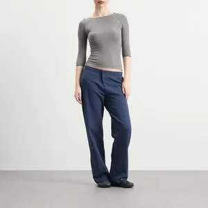 FRUITY BOOTY Second Skins 3/4 Length Top - Slate