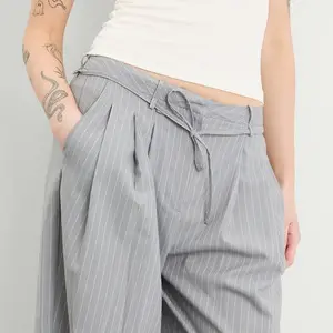 DEIJI STUDIOS Triple Pleat Wide Leg Trousers
