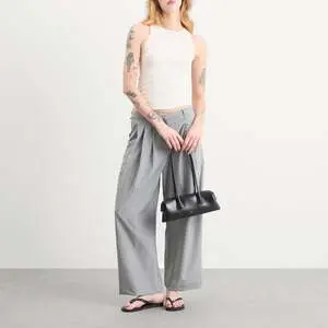 DEIJI STUDIOS Triple Pleat Wide Leg Trousers