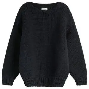 Visvim Amplus Boatneck Hand Knit - Black