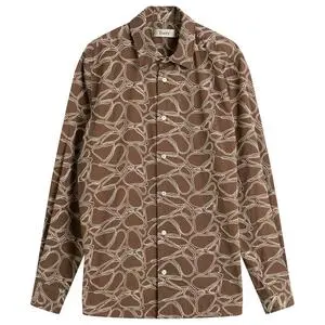 FORET Dawn Embroidered Shirt - Earth/cloud
