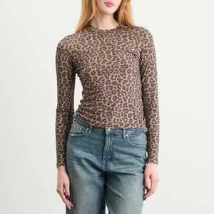 ANINE BING Sylvie Long Sleeve Print T-shirt