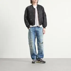 Mastercraft Union Showa Relaxed Repaired Jeans