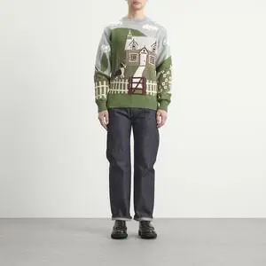 Junya Watanabe Intarsia Jacquard Jumper