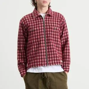 BRAIN DEAD Check Mate Flannel Zip Shirt