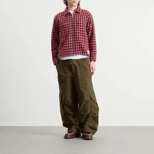 BRAIN DEAD Check Mate Flannel Zip Shirt