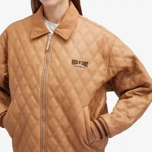 HOUSE OF SUNNY Midcentury Quilted Bomber Jacket