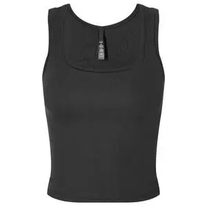 SKIMS Cotton Rib Tank - Soot