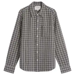 CORRIDOR Reverse Tweed Snow Check Shirt - Blue