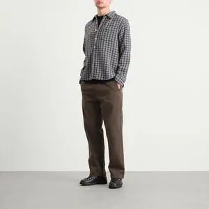 CORRIDOR Reverse Tweed Snow Check Shirt - Blue