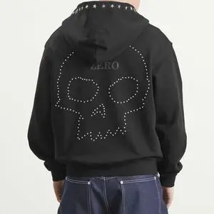 PLEASURES X Zero Dane Studded Hoodie